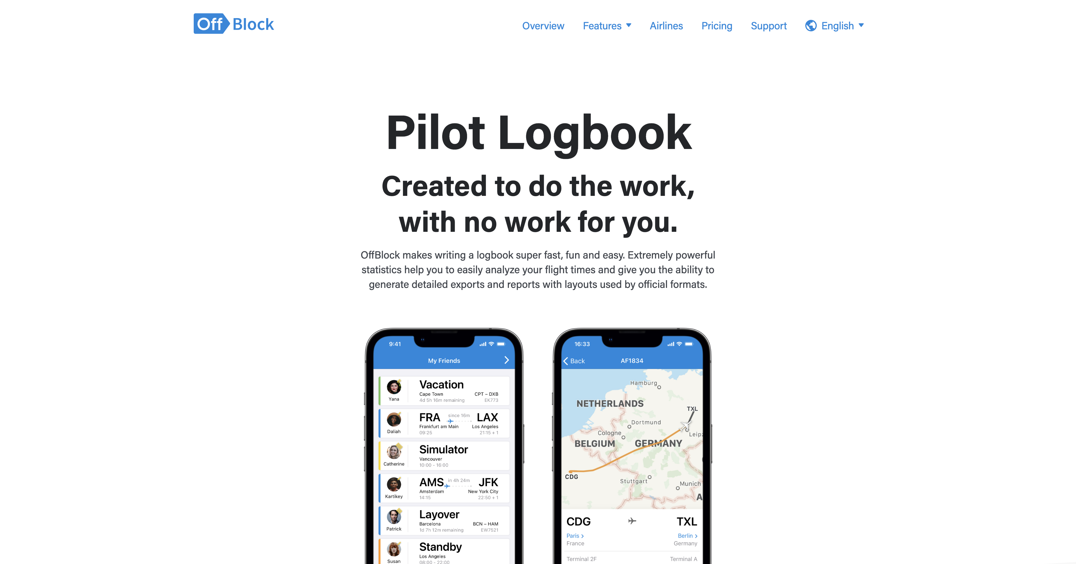 Pilot Logbook - OffBlock